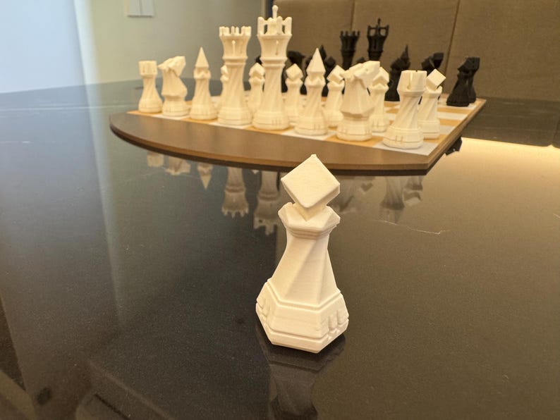 3d-printed Chess Pieces – Custom Chess Set, Board Game Replacement ...