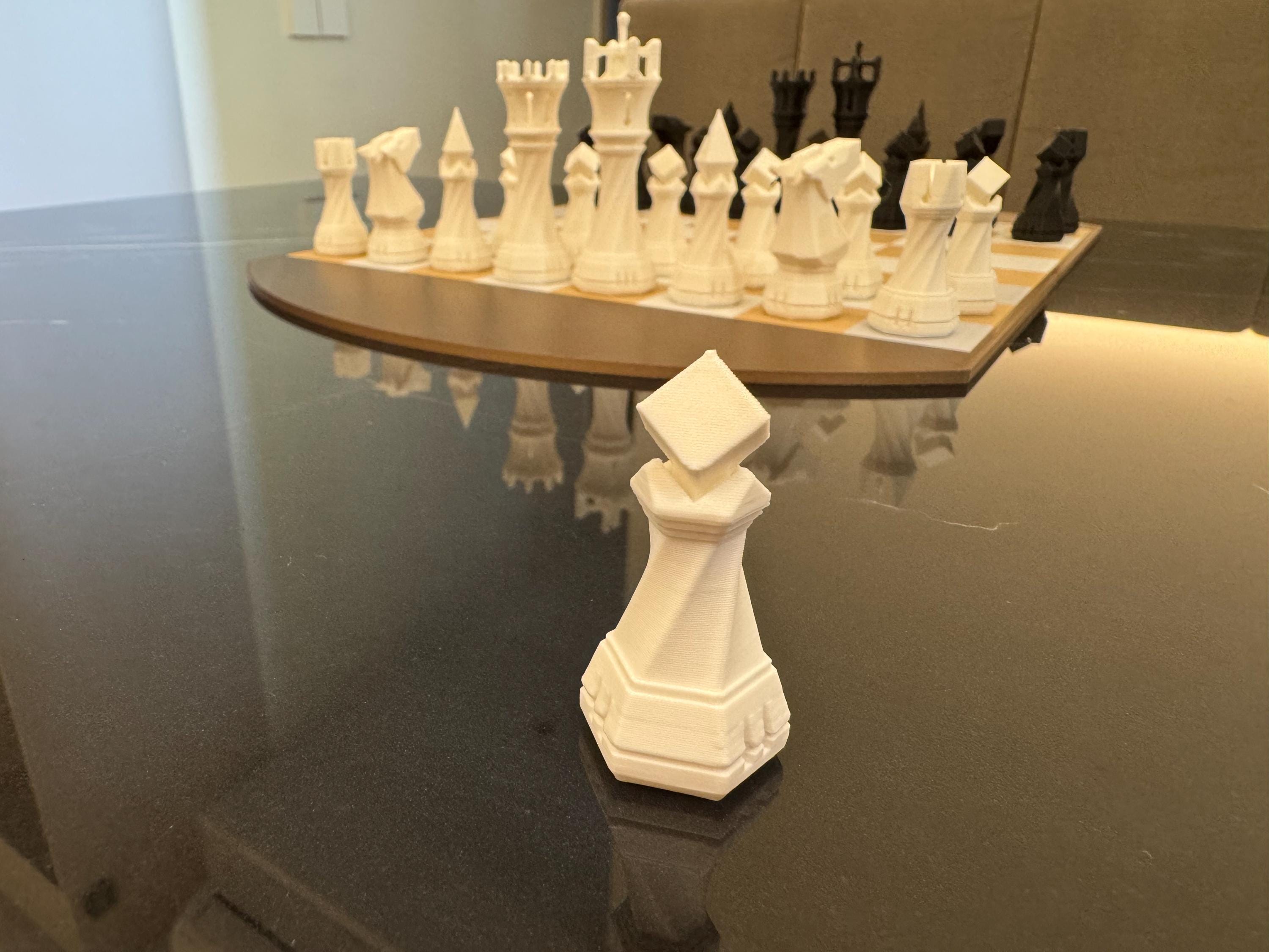 Custom 3D Printed Chess Pieces | Personalised Set | Unique Designs ...