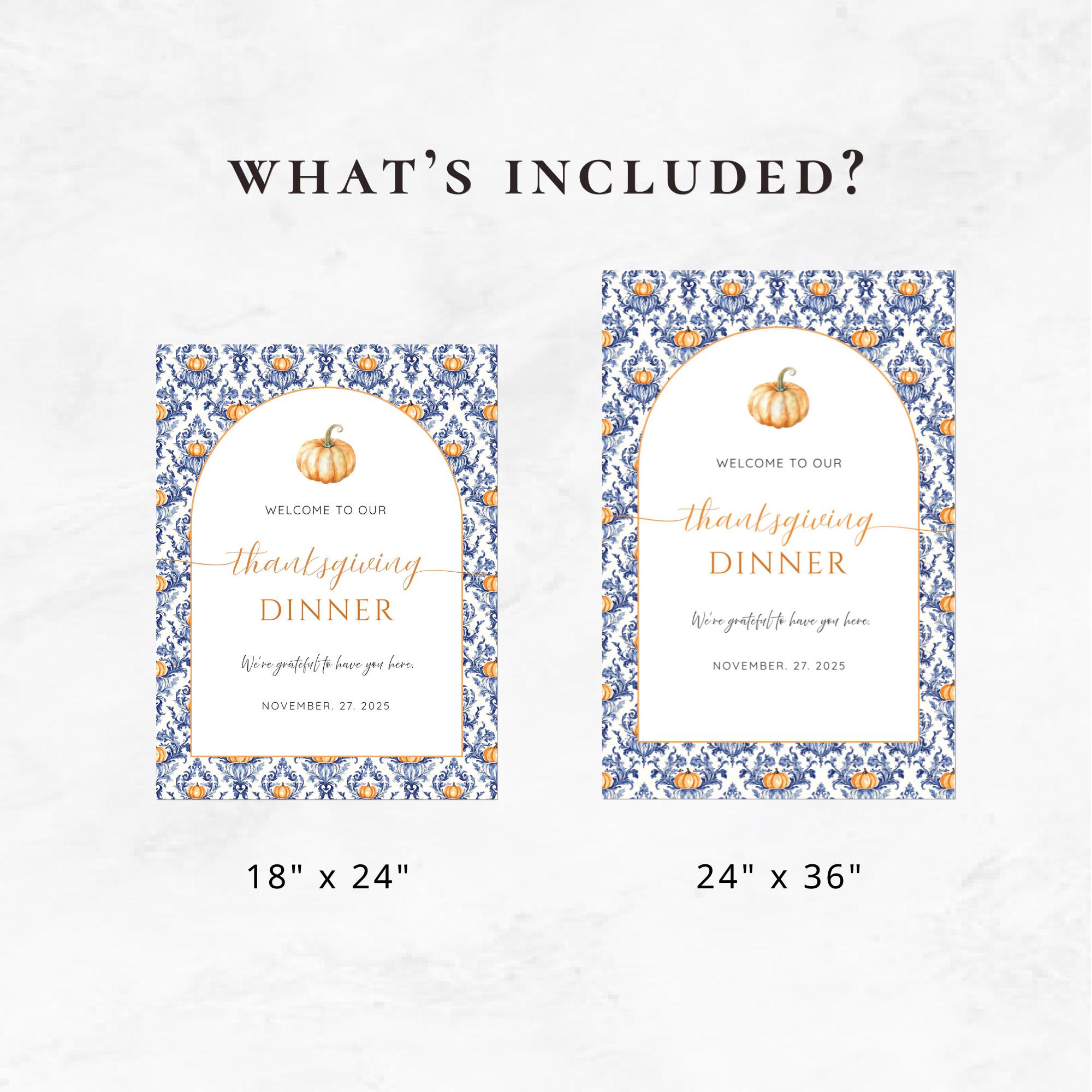 Thanksgiving Dinner Sign: Thanksgiving Harvest Decor (digital Download ...