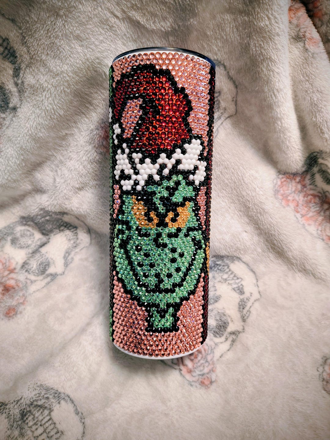 Grinch Rhinestone Tumbler - Etsy