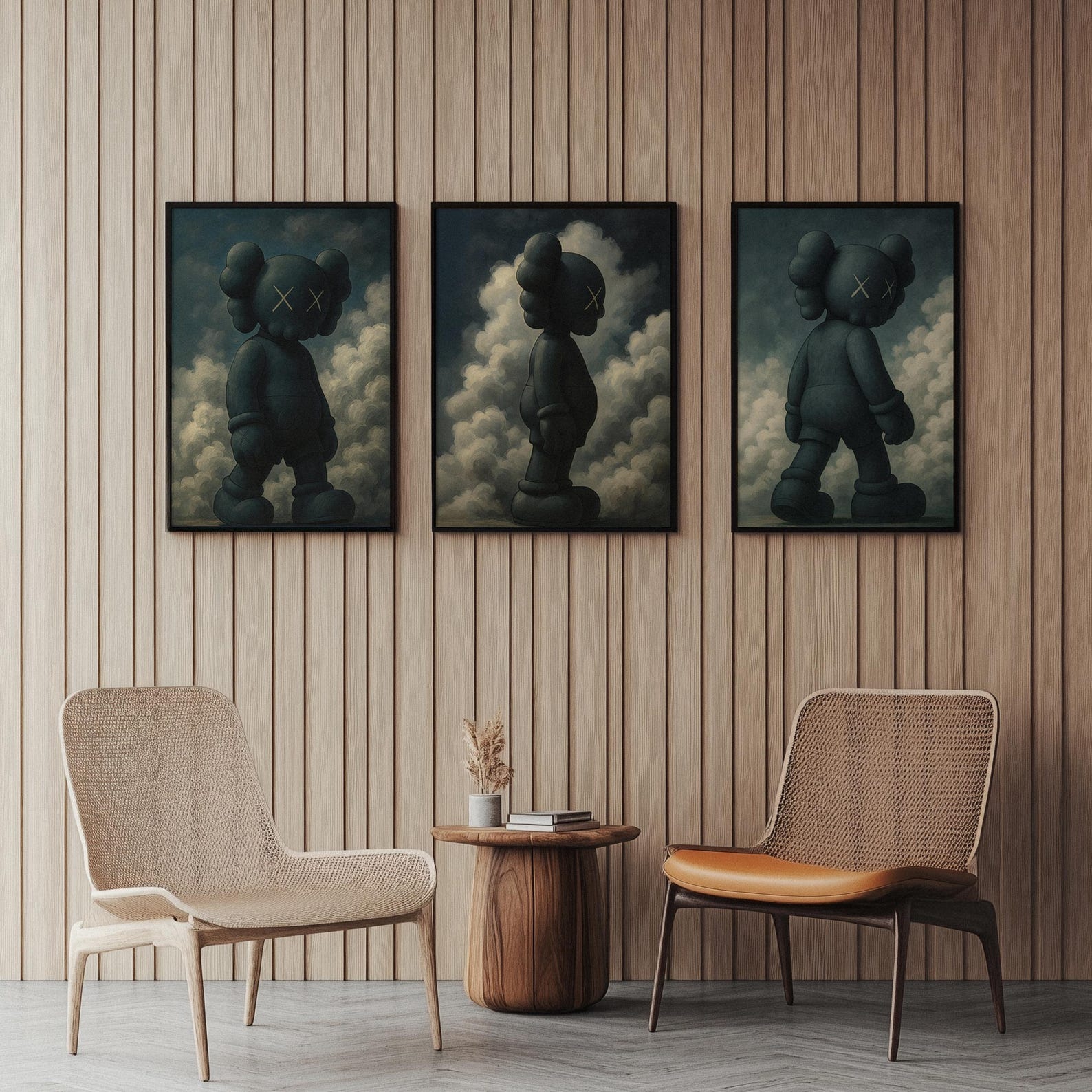 KAWS Poster Set of 3 (digital Download) – Printable Minimalist ...