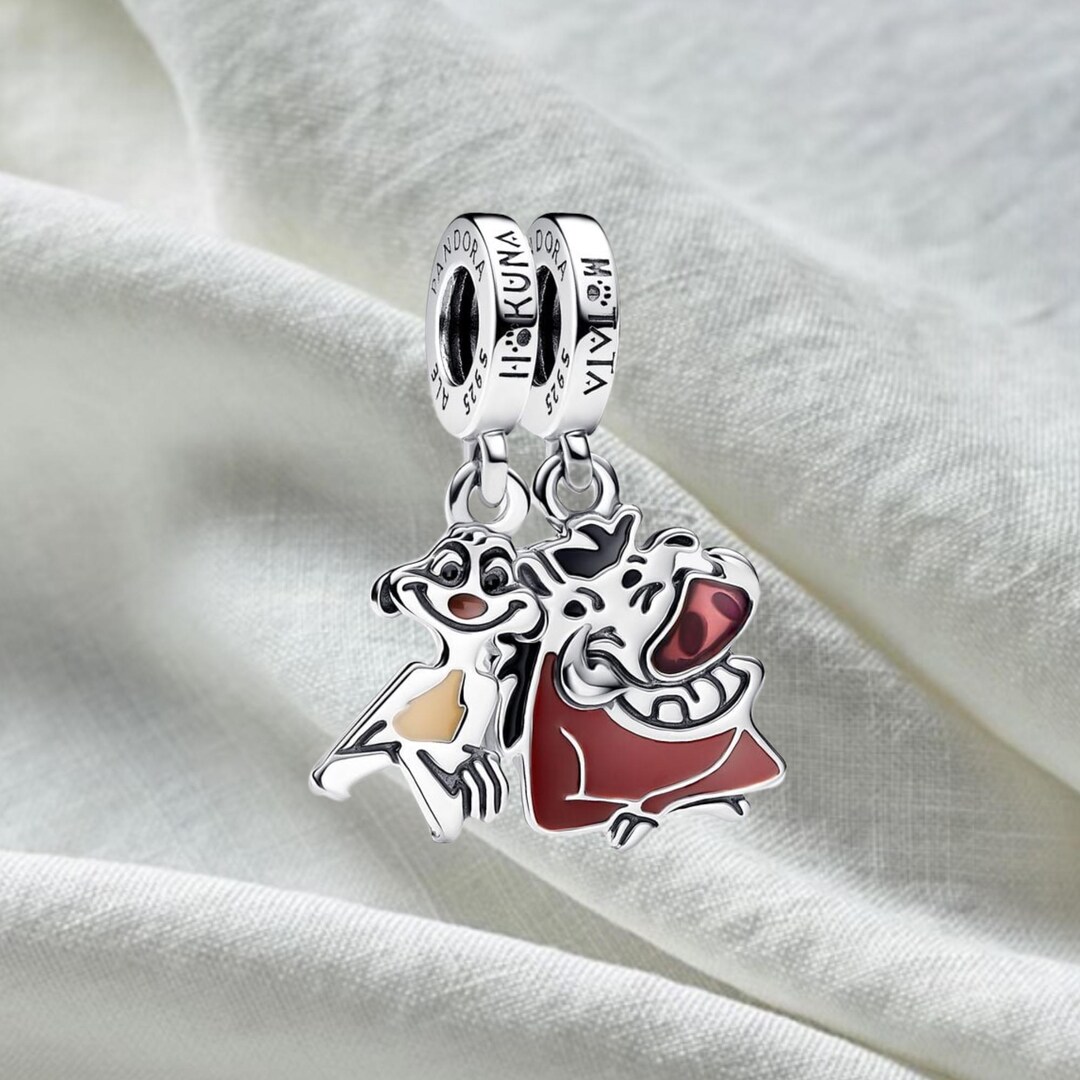 The Lion King Timon & Pumbaa Splittable Dangle Charm,fits Pandora ...