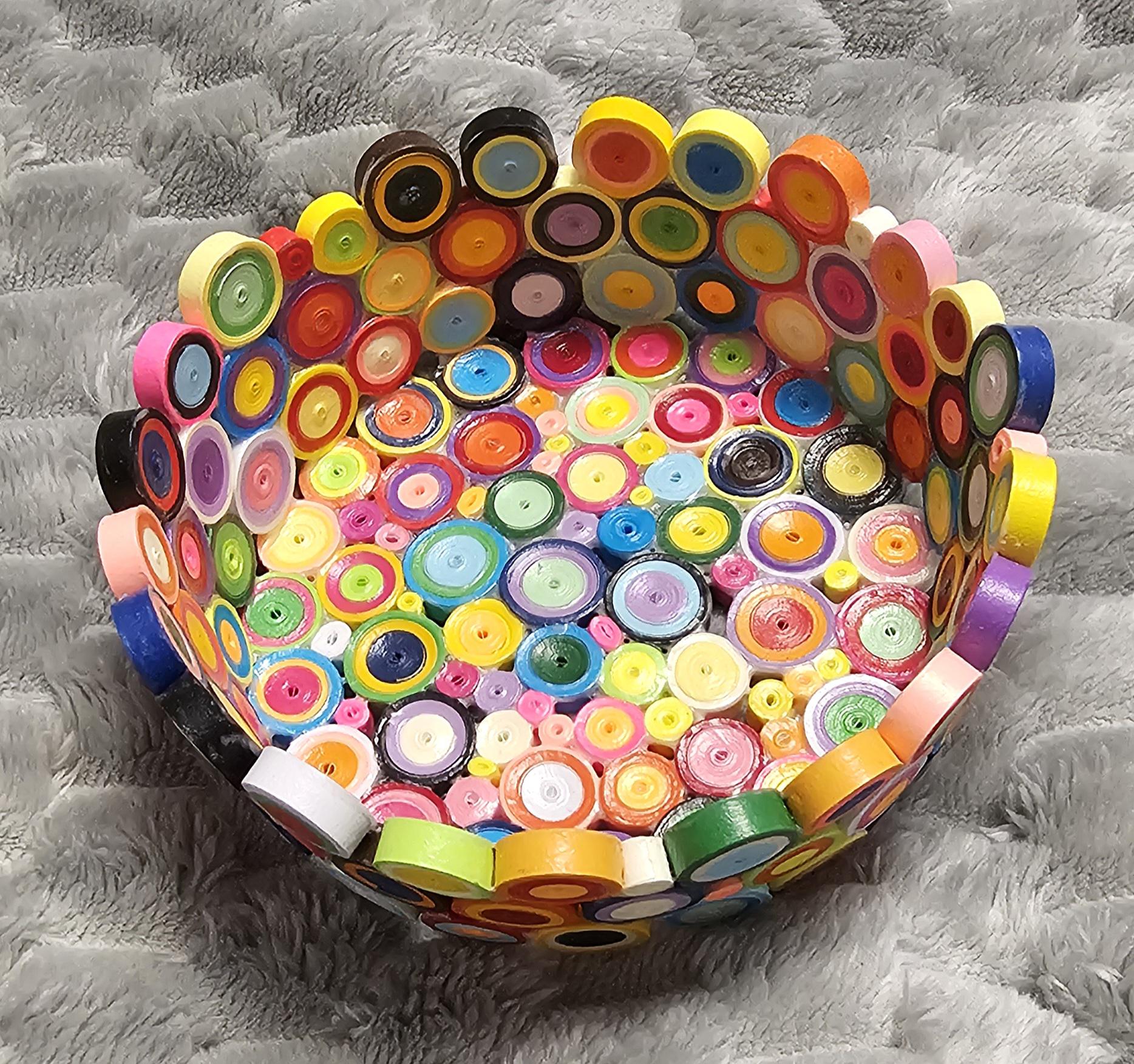 Handmade Quilled Paper Decorative Bowl - Etsy