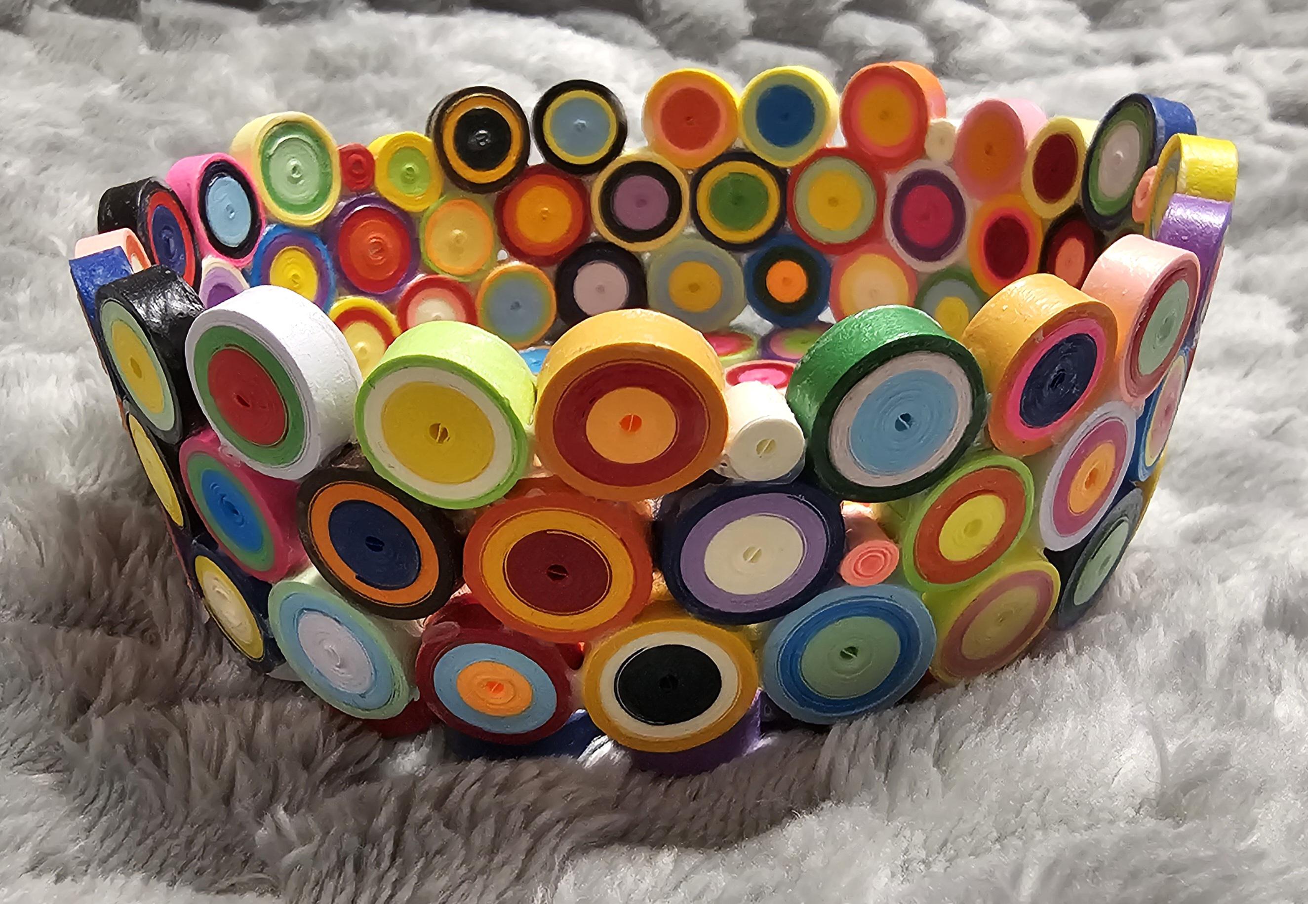 Handmade Quilled Paper Decorative Bowl - Etsy
