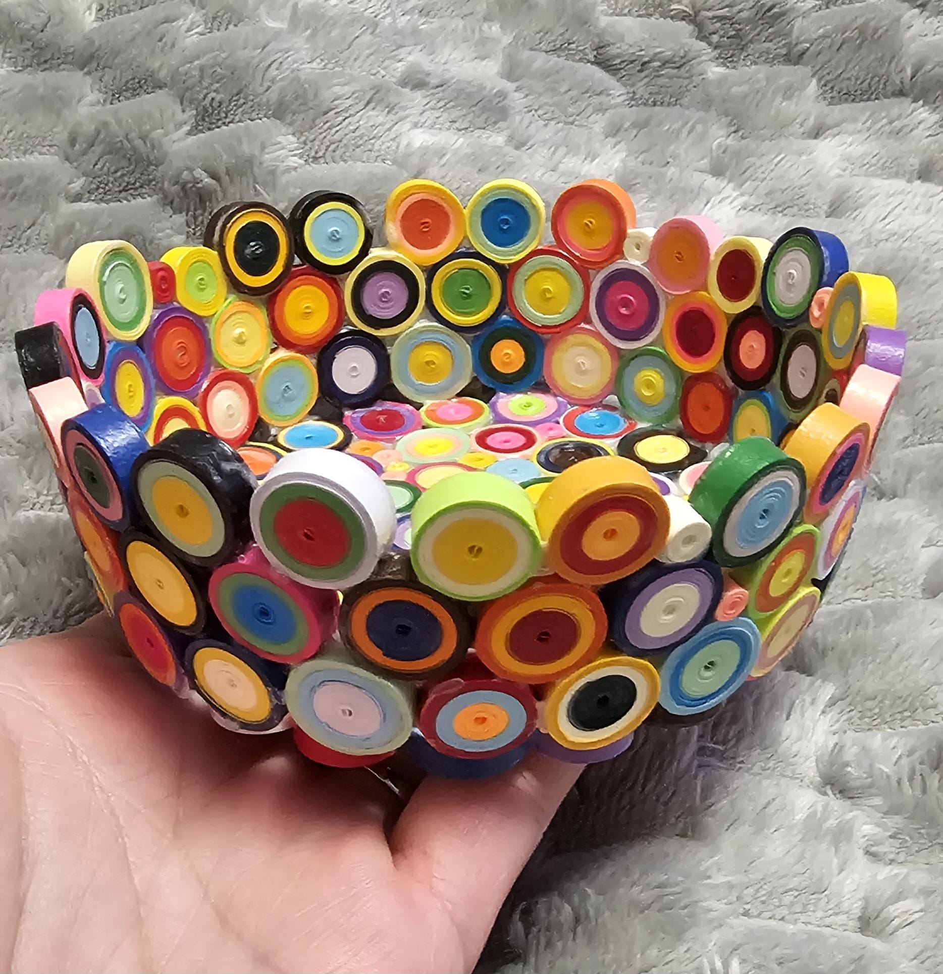 Handmade Quilled Paper Decorative Bowl - Etsy