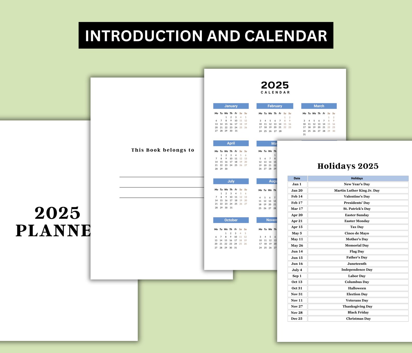Personal Planner 2025 Editable in Canva for Daily Use | Minimalist ...