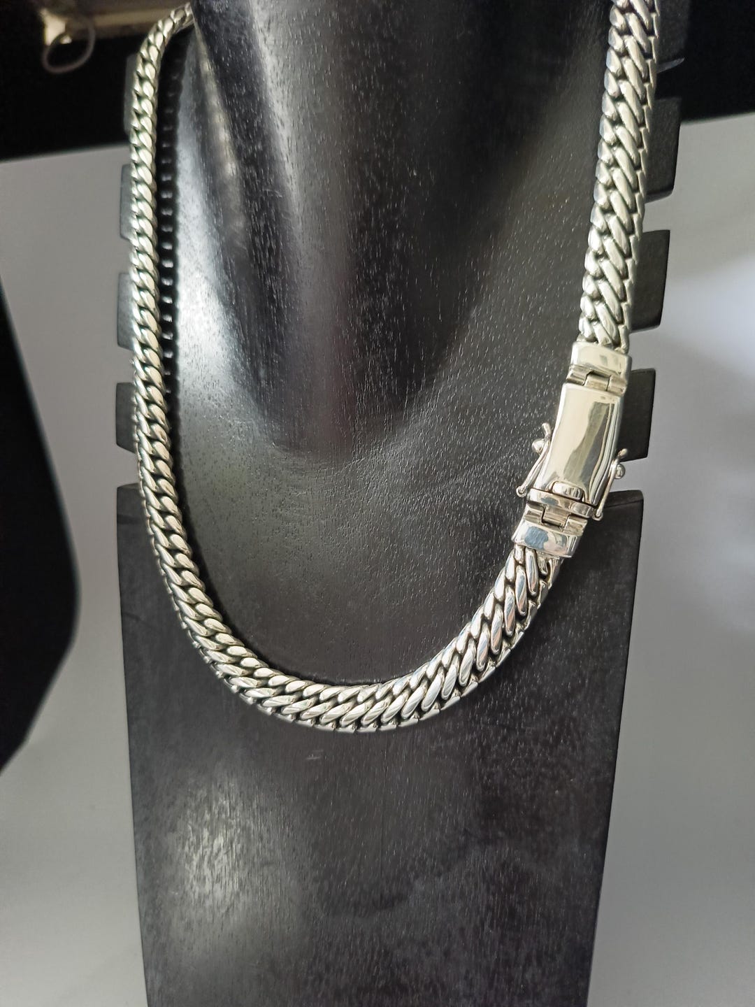 Woven 999 Silver Snake Chain Necklace - Men's 10mm - Etsy