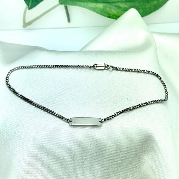 Gold Id Bracelet - Etsy