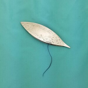 Vintage 1920s German Silver Double Sided Filigree Thread Pocket Bobbin ...