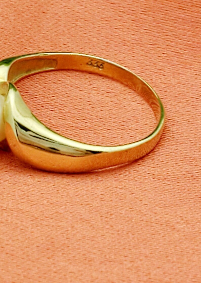 8K Pearl Solitaire Ring- 333 Stamped- Germany- Vintage- Natural ...