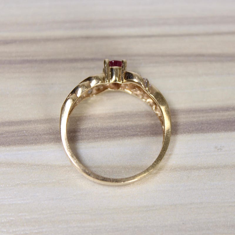 Small Ruby Ring - Etsy