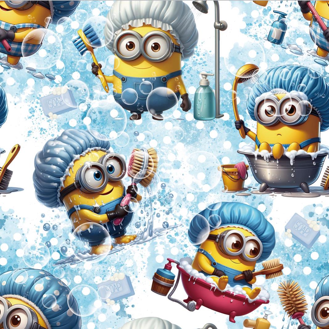 Minions Fabric Minions Big Eyes Fabric Cotton Cartoon Fabric Sewing ...