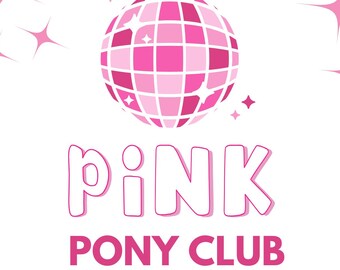 Pink Pony Club Bachelorette Party Invitation Template Canva - Etsy