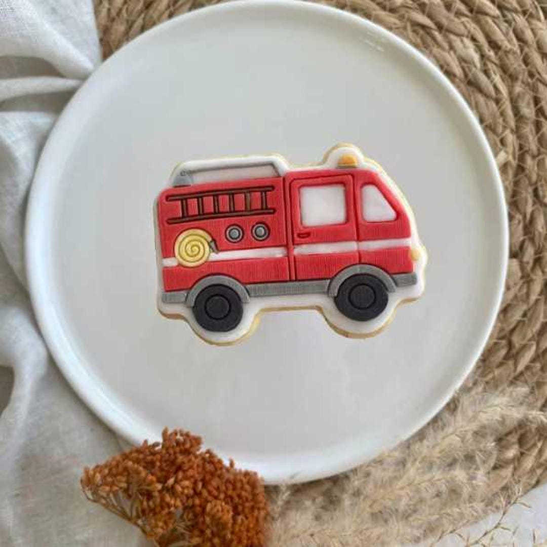 FIRE DEPARTMENT 3 - Fire Engine (cookie Cutter and Stamp) - Etsy