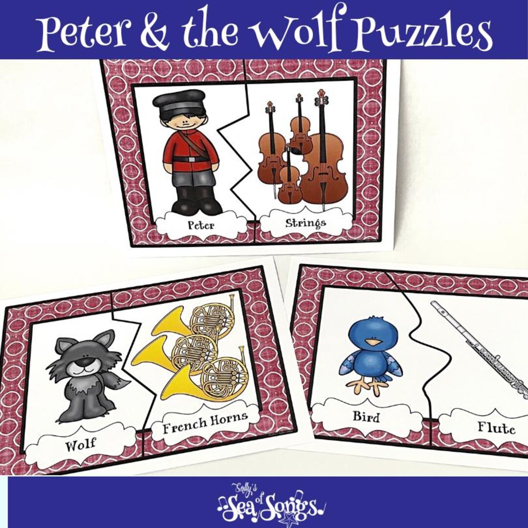 Dive Into Music With Peter and the Wolf Character and Instrument ...