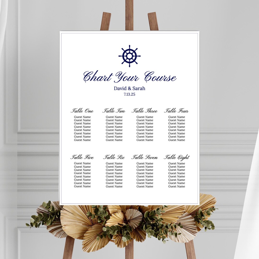Nautical Seating Chart - Etsy