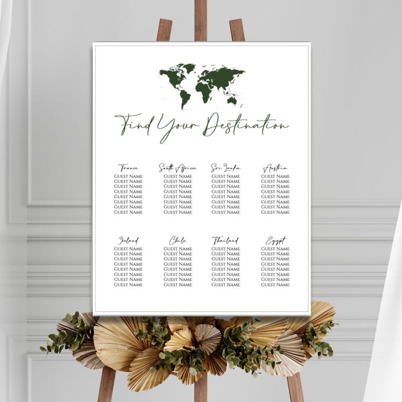 World Seating Chart - Etsy