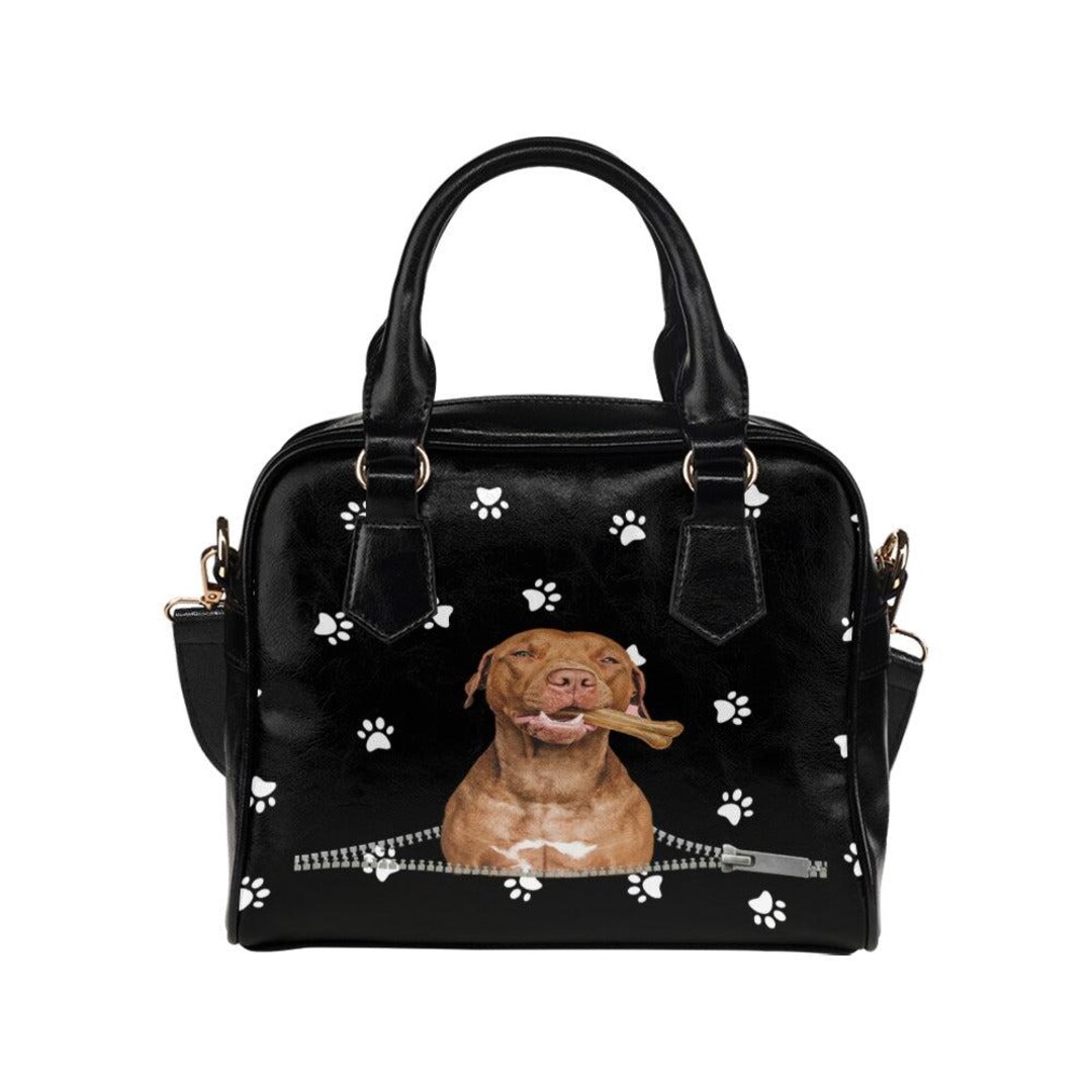 American Pitbull Terrier Paws Shoulder Handbag - Etsy