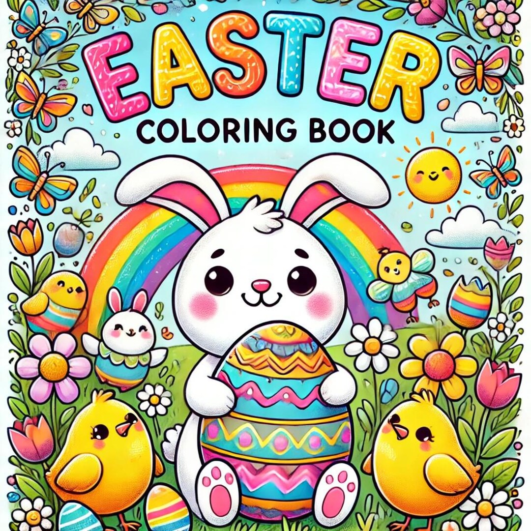 10 Easter Coloring Pages | Printable Easter Activity for Kids & Adults ...