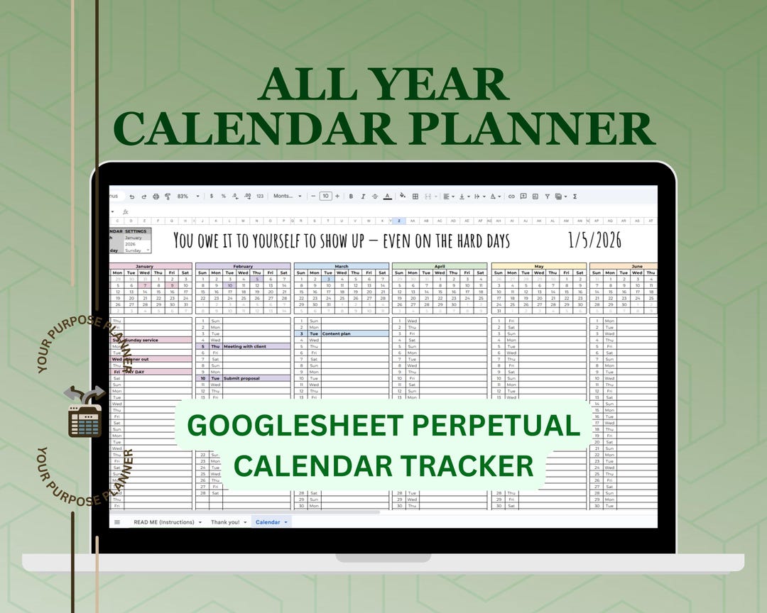 Digital Calendar Planner | Minimalist Functional Planner | Reusable ...