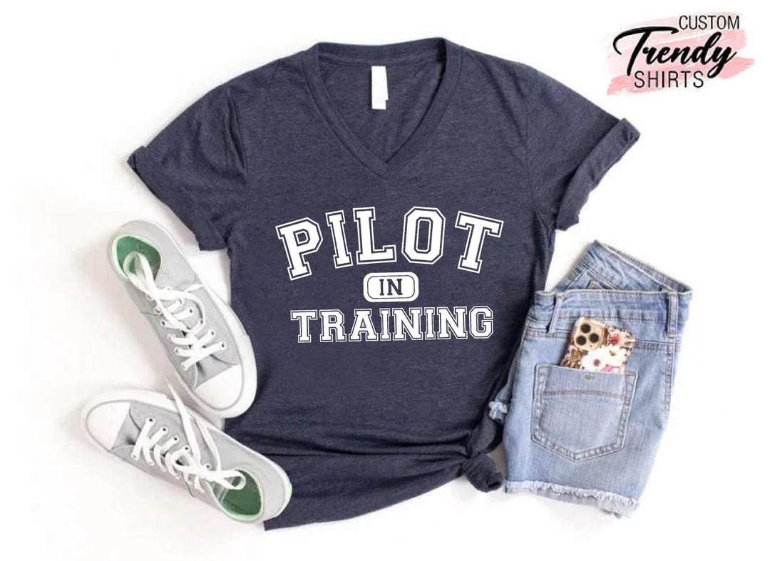Flight School Shirt, Pilot in Training Shirt, Gift for Pilot, Aviation ...