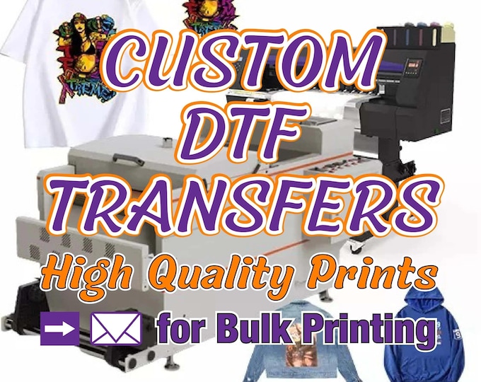DTF Transfers, DTF Prints, Custom Dtf Transfers Ready for Press, Full ...