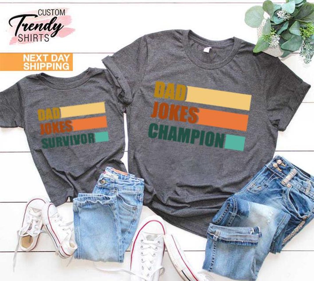 Dad Jokes Shirt, Funny Dad and Baby Shirts, New Dad Shirt, Dad and Son ...