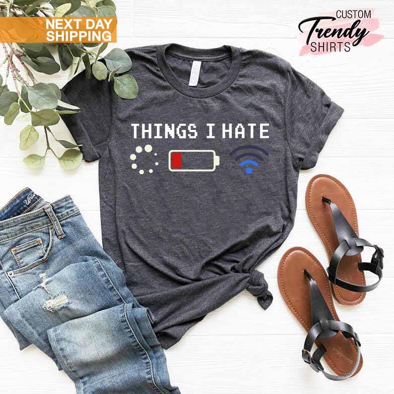Funny Programmer Shirt, Things I Hate Shirt, Coder Gifts, Computer ...