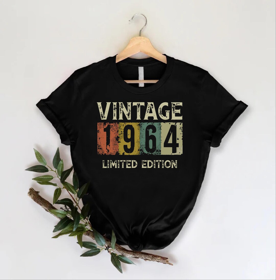 Vintage 1964 Shirt, 61st Birthday Gift for Men, 61st Birthday Best ...