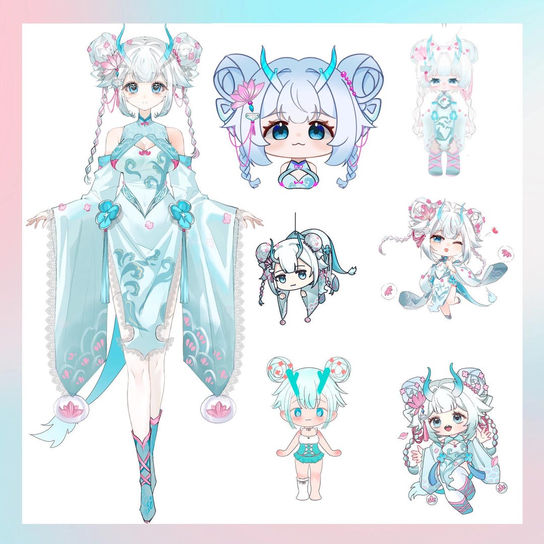 Premade Customizable Live2d Vtube Studio Model/free 16 Q-version ...