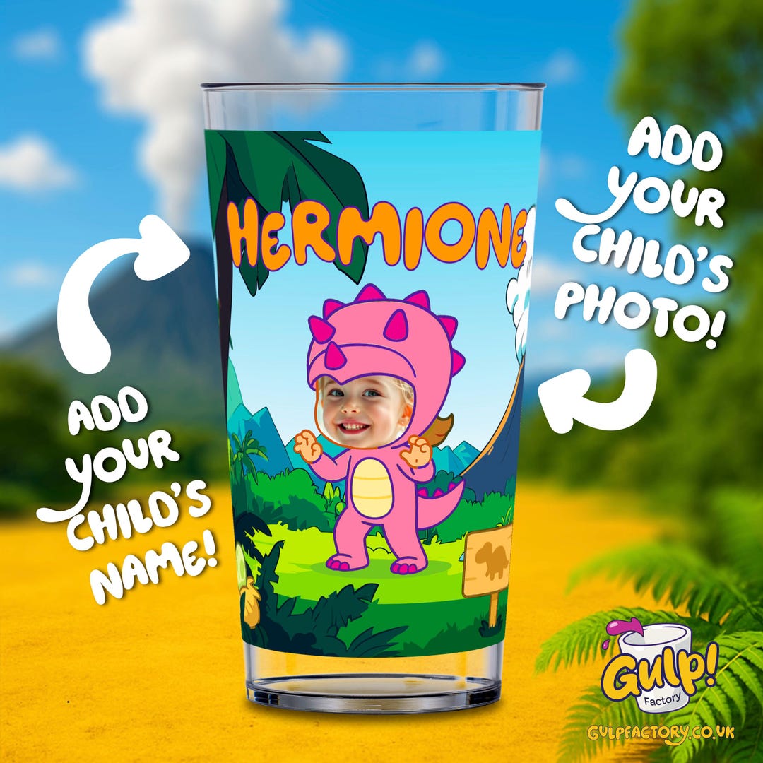 Personalized Dinosaur Adventure Plastic Cup, Kids Birthday Gift - Etsy