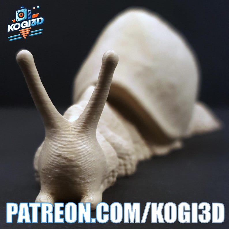 Giant Articulated Snail: 3D Printed Flexible Toy (digital Download - Etsy
