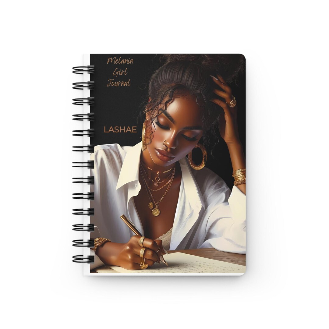 Personalized Journal| Melanin Girl Magic Journal| Inspirational Writing ...