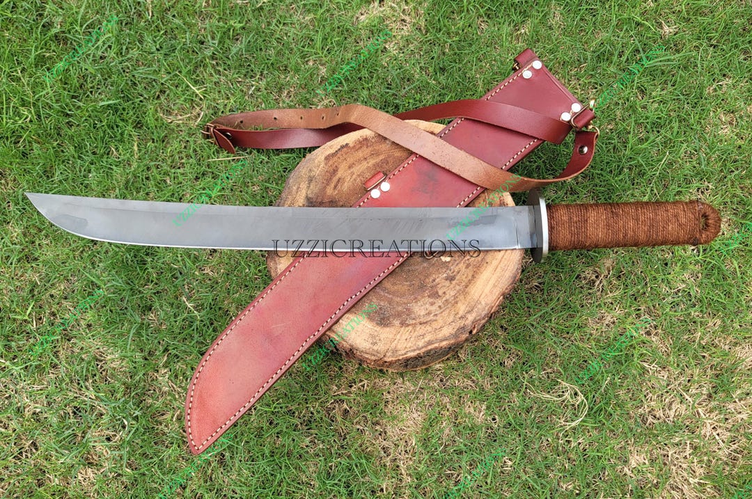 Handmade Forged Bush Waki,wakizashi Sword:spring Steel Blade With ...