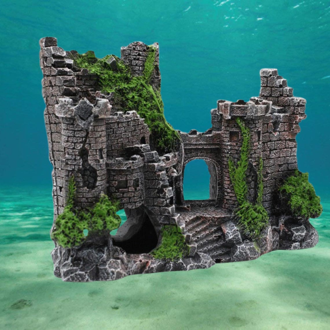 Aquarium Resin Castle Decoration Fish Tank Decor, Aquarium Rocks ...