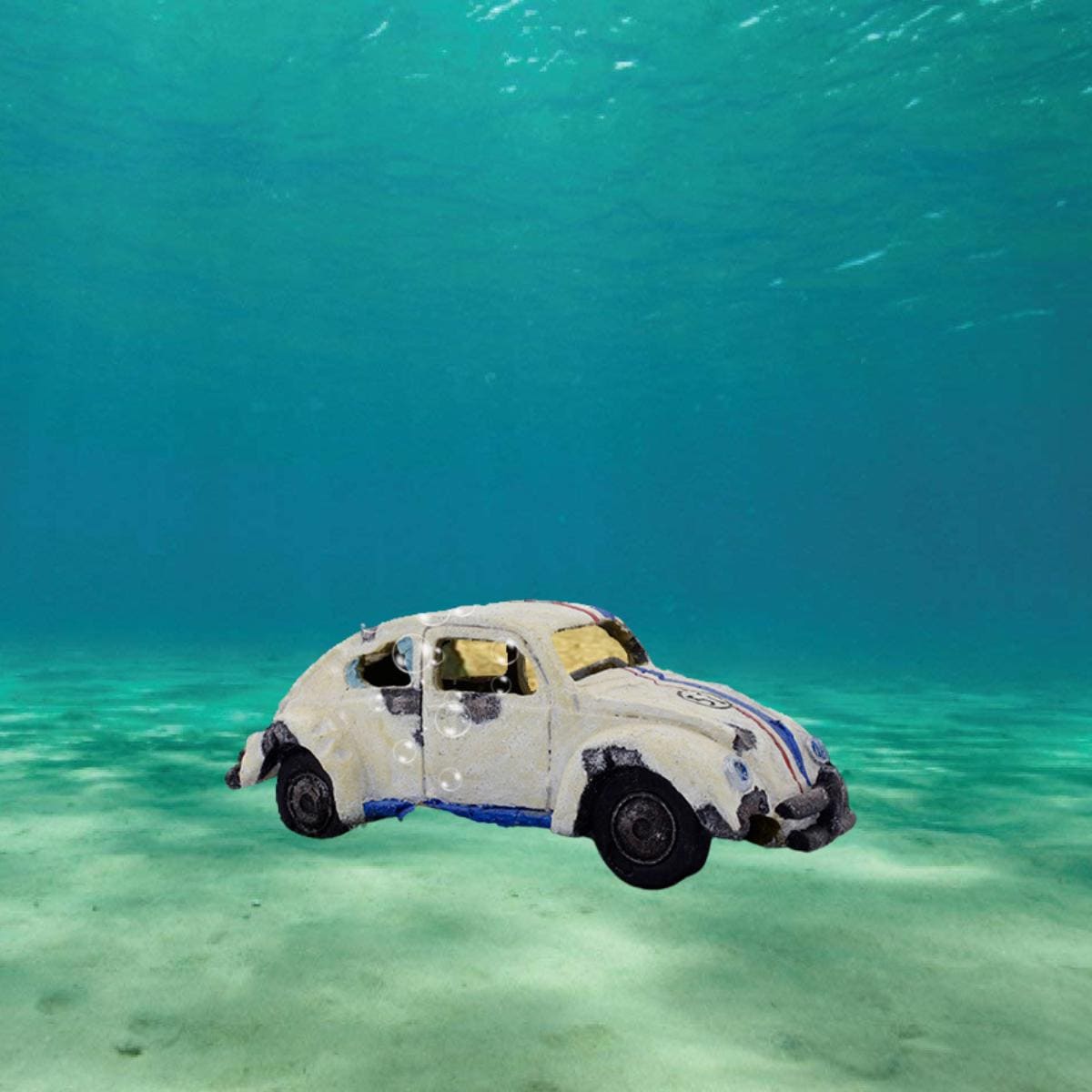 Car Wreck Shipwreck Crash Decoration Ornament House Decoration, Fish ...