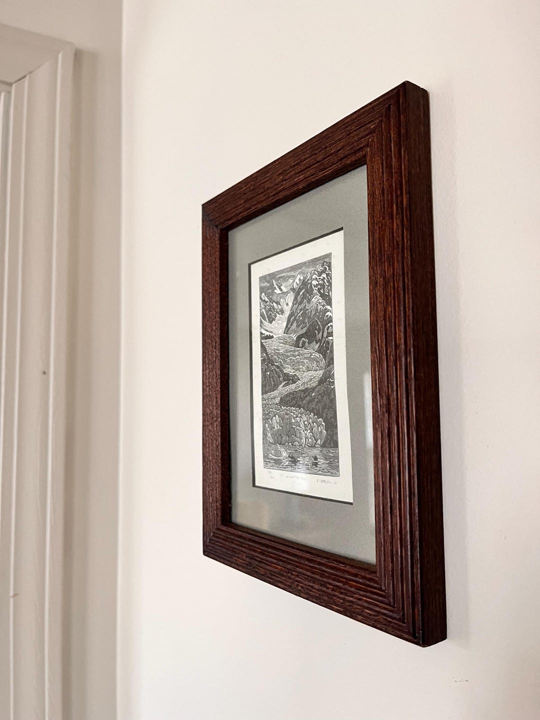 Wood Engraving 394/800 Signed Print Artist Eric Bealer "go With the ...