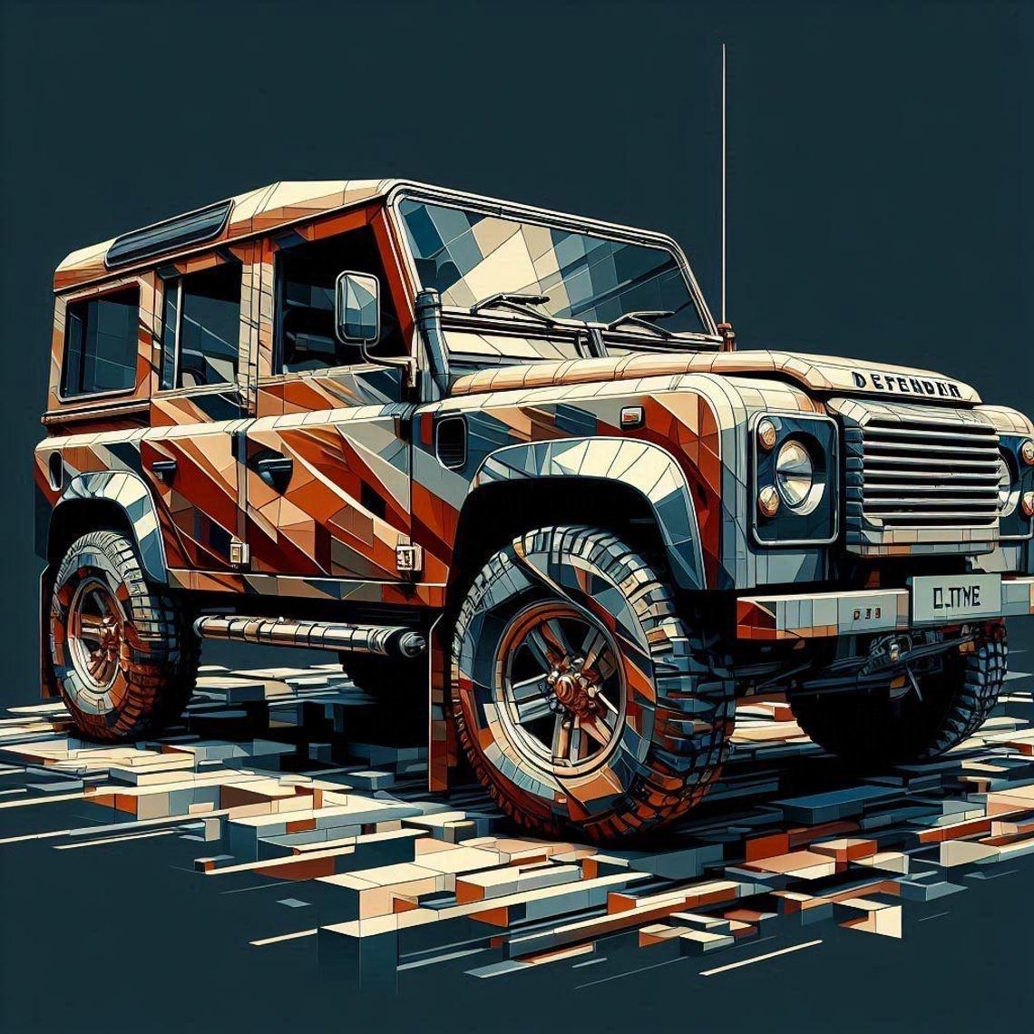 Land Rover Defender: AI Generated Art With Hyperrealism and Surrealism ...