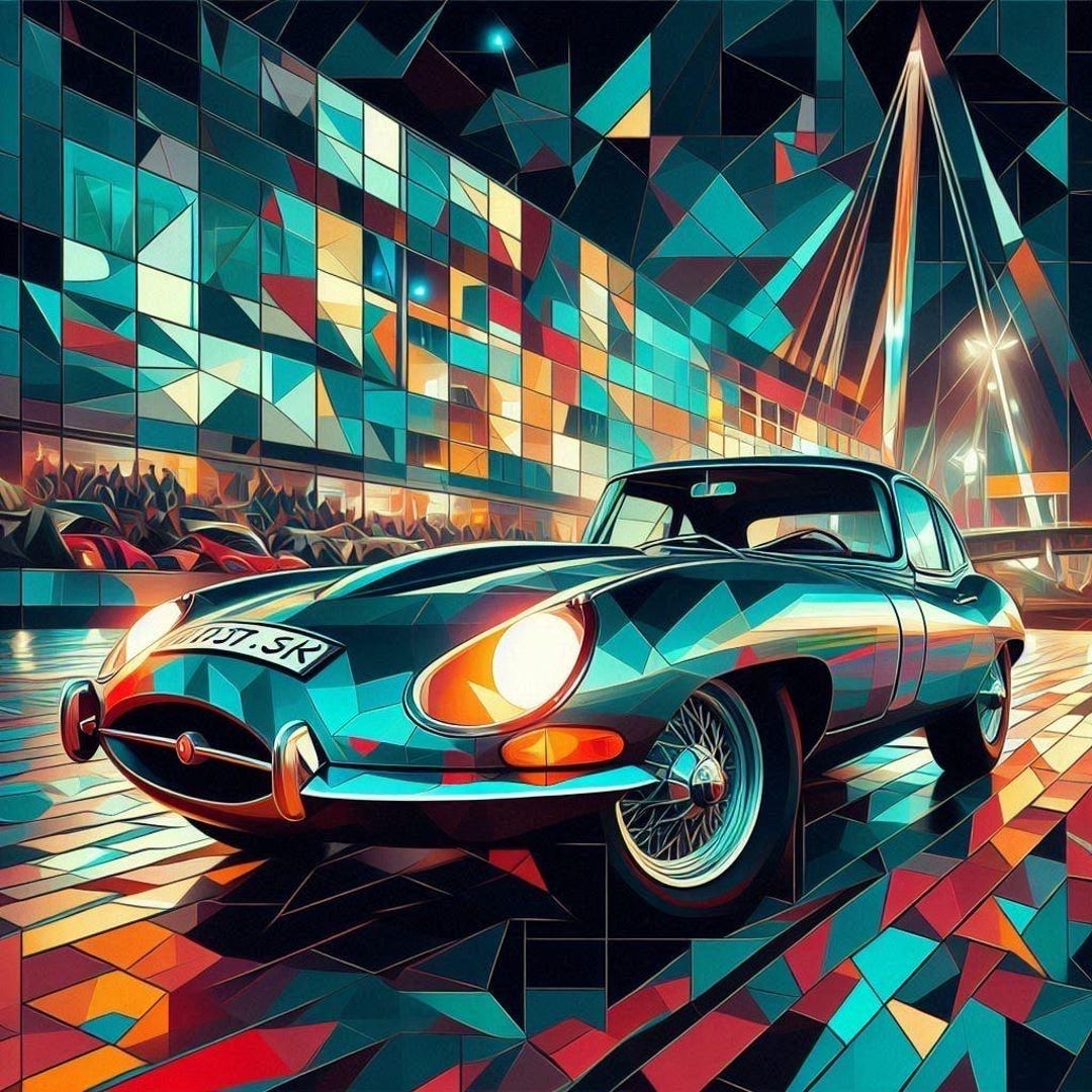 Jaguar E Type: AI Generated Art With Hyperrealism and Surrealism. (3 ...