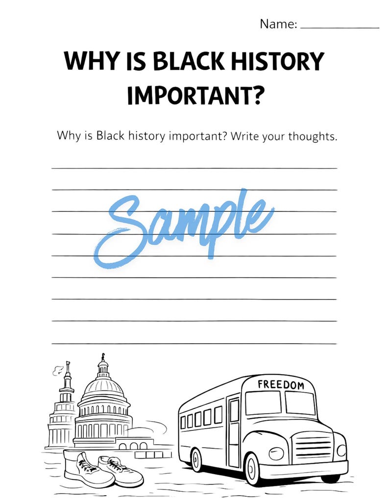 Black History Month Worksheets | Black History Activities for Kids ...