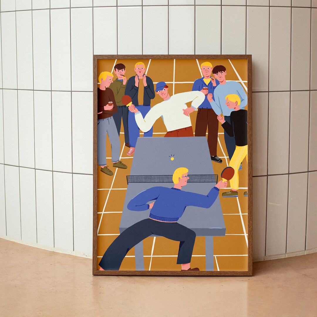 Art Print: Ping Pong / Wall Decor / Poster / Wall Art Print - Etsy