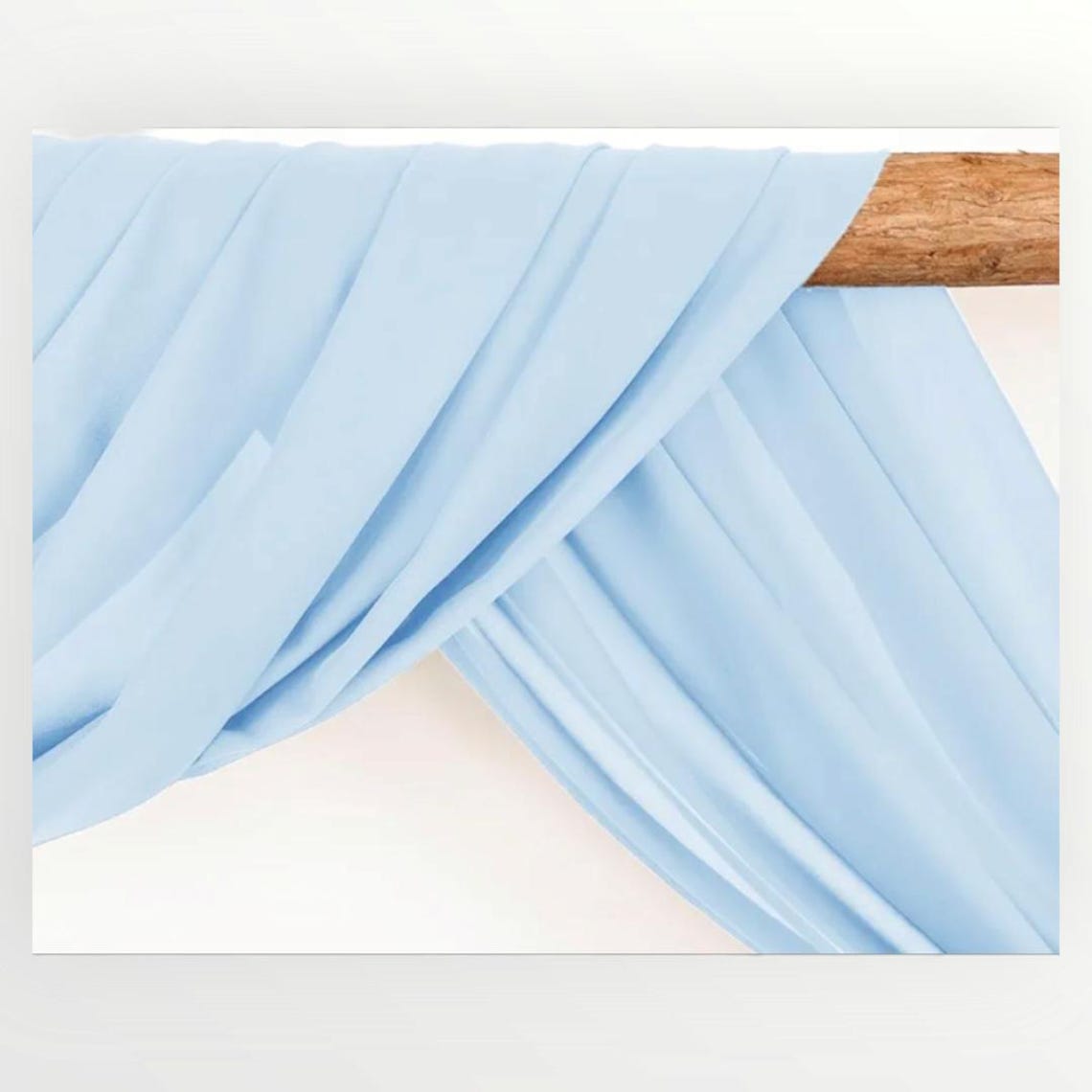 Baby Blue Sheer Chiffon Wedding Arch Drapes – 1 Panel 30" X 18FT Extra ...