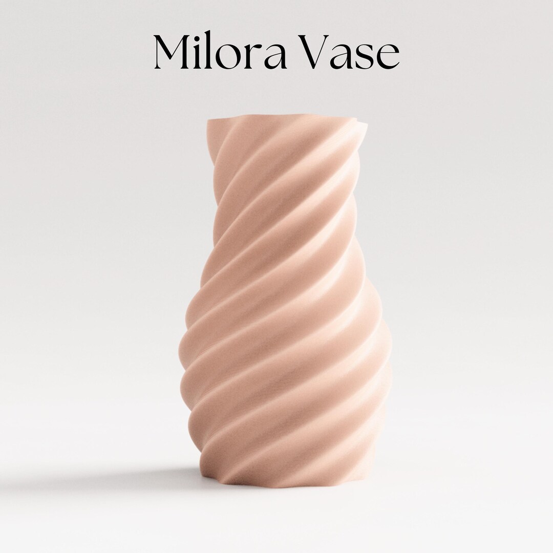 Milora Vase STL, 3D Print Model for Vase Mode, Best Selling Items 3D Print, Vase 3D Print File ...