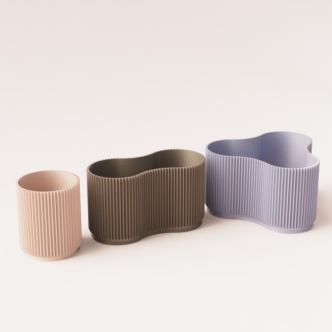 3D Printable Modular Organizer Set of 3 | Stackable Containers | Two ...