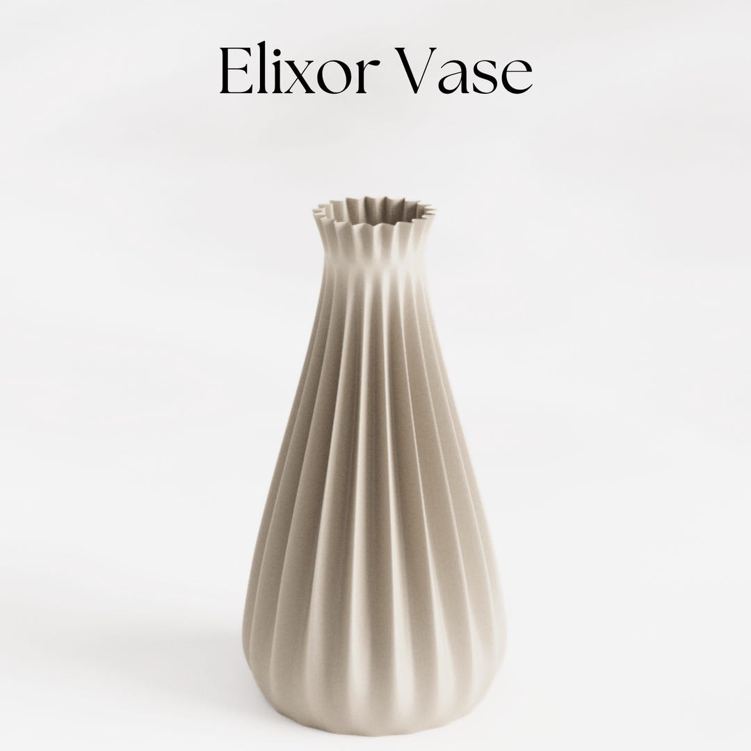 Elixor Vase STL, 3D Print Model for Vase Mode, Best Selling Items 3D ...