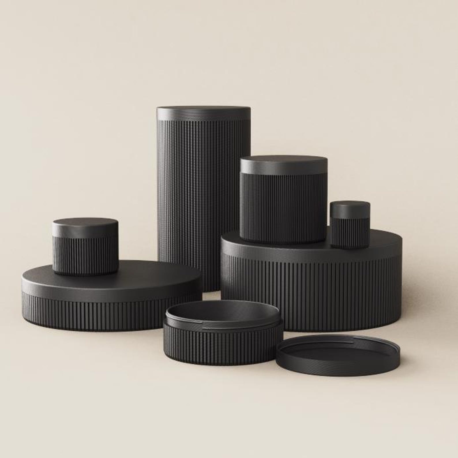 3D Printable Storage Box Set of 7 | Modular Screw Lid Containers | Desk ...