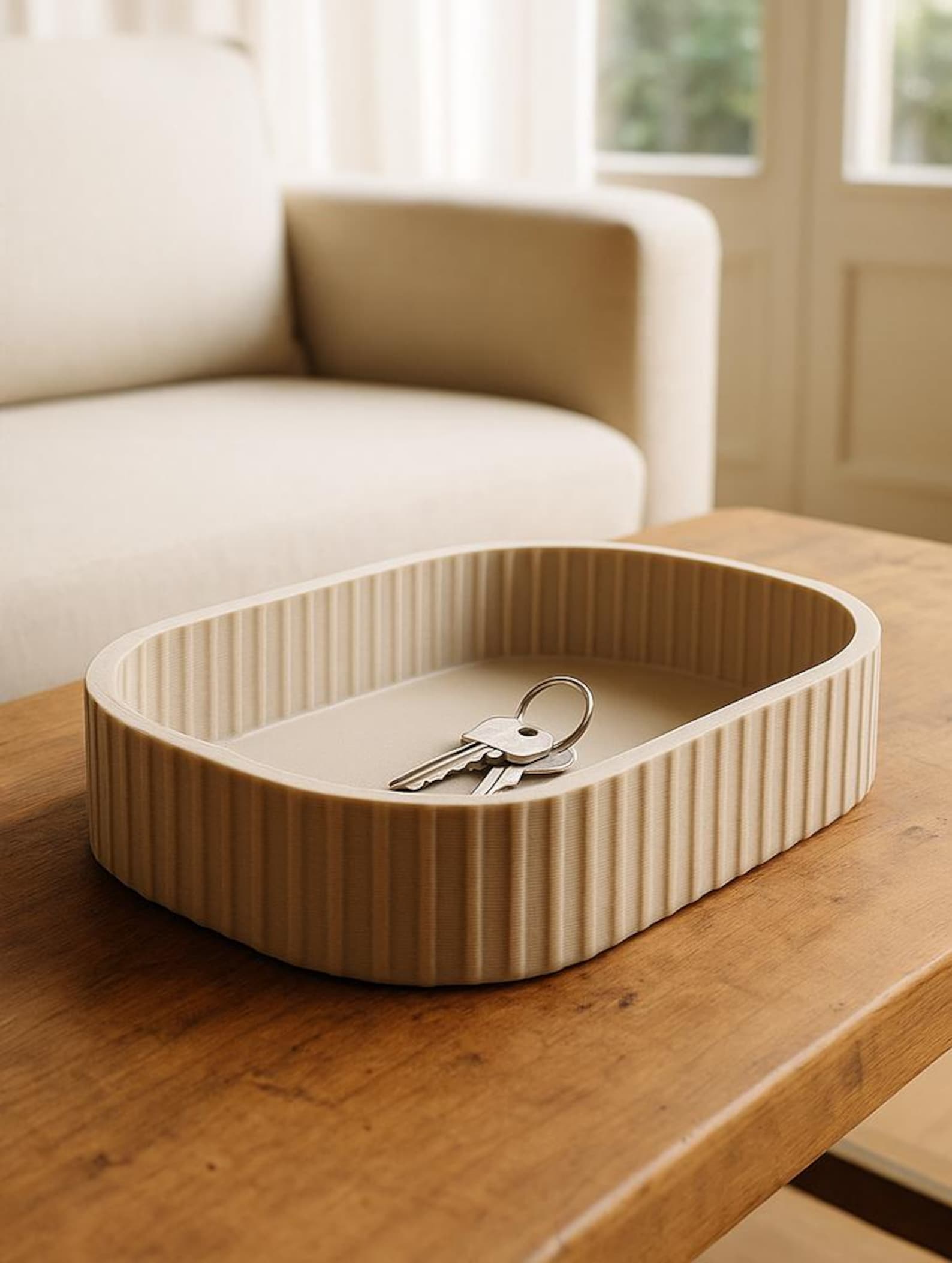 Set of 3 Modern Trays – 3D Print Files STL, Rectangular Storage Tray ...