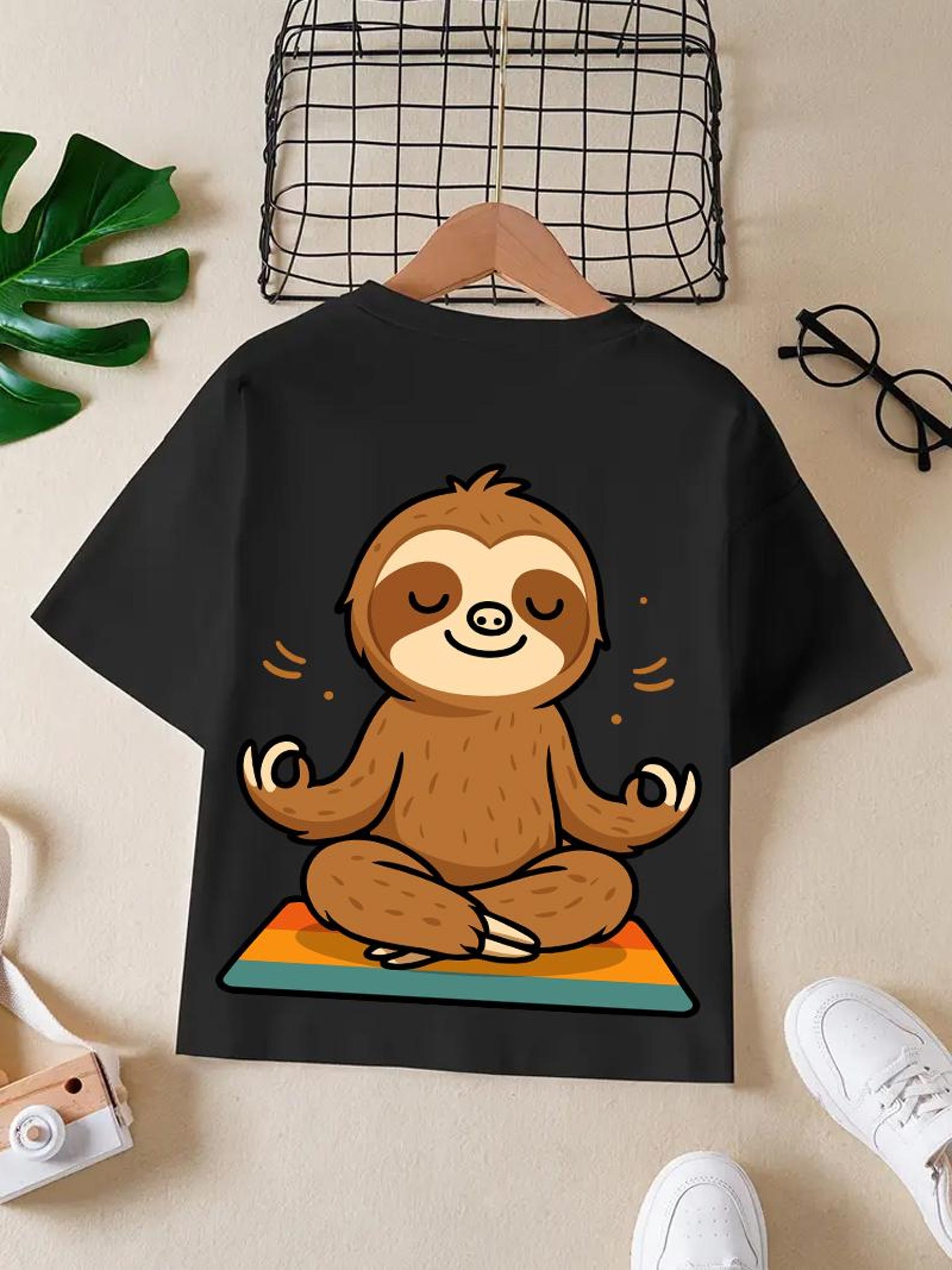 Yoga Sloth SVG | Cute Meditating Sloth Clipart | Relaxed Zen Animal ...