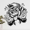 Gorilla Middle Finger PNG, Gorilla Clipart, Instant Download, Monkey ...