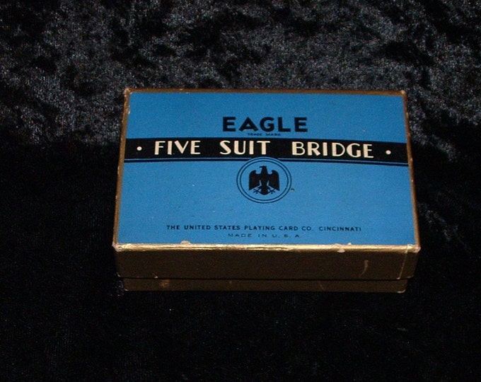 Vintage 1938 Eagle Five Suit Bridge Cards. - Etsy